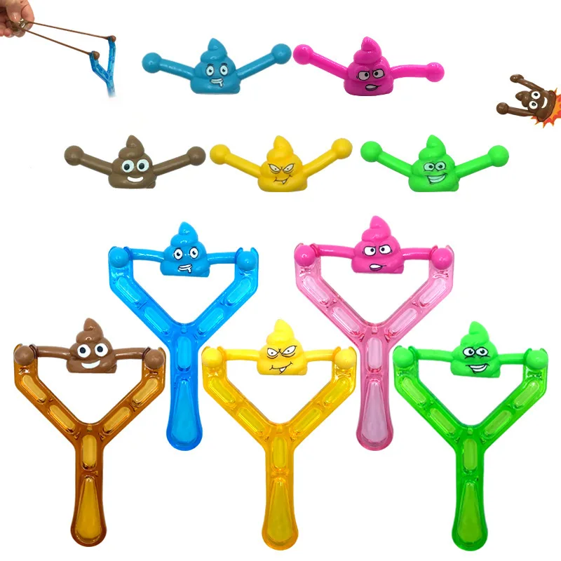 10Pcs-Creative-Trick-Shooting-Poo-Catapult-Game-Decompression-Toys-Kids ...