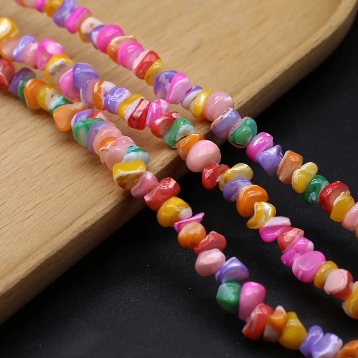 Natural-Shell-Dyed-Beads-Loose-Spacer-Gravel-Bead-Fine-design-for ...