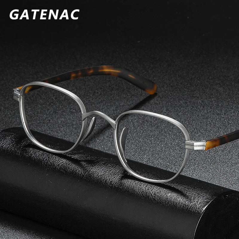 Glass Frames Prescription Glasses Titanium Men | Acetate Titanium ...