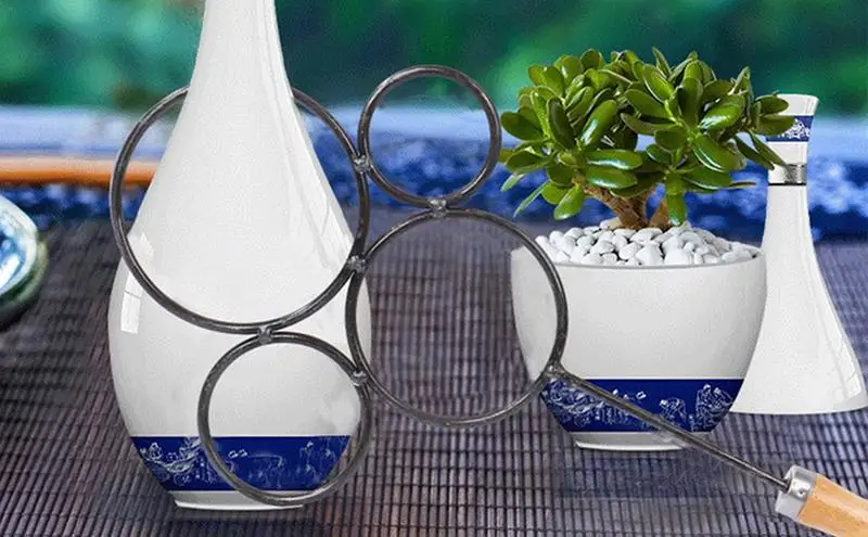 Metal-Hot-Glass-Bottle-Cutter-Art-Wedding-Round-Vases-Bottle-Heating ...