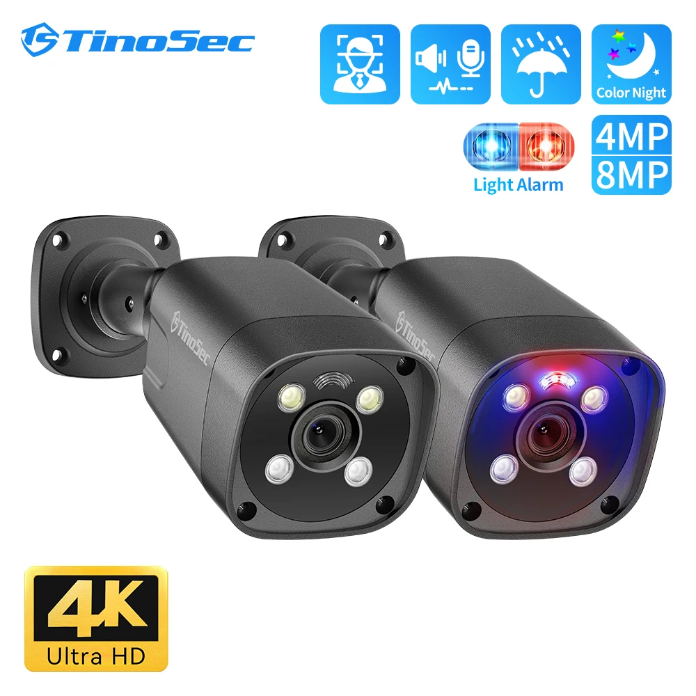 TinoSec-4MP-8MP-Anti-theft-Camera-PoE-4K-Outdoor-Home-Security-Camera ...