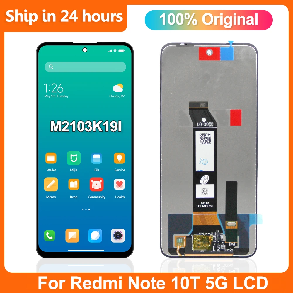 6.5" For Xiaomi Redmi Note 10T 5G M2103K19I LCD Display Screen Touch ...