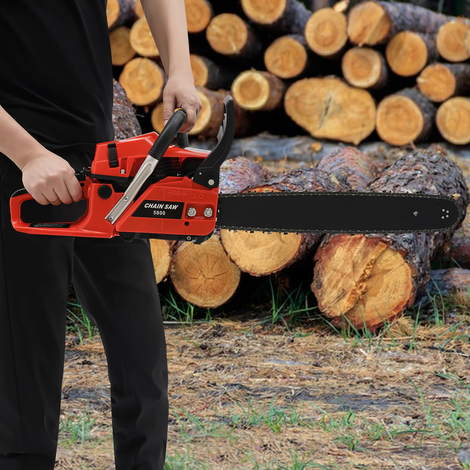 20-Inch-Gasoline-Powered-Chainsaw-2-Stroke-58cc-Engine-Chainsaw-for ...