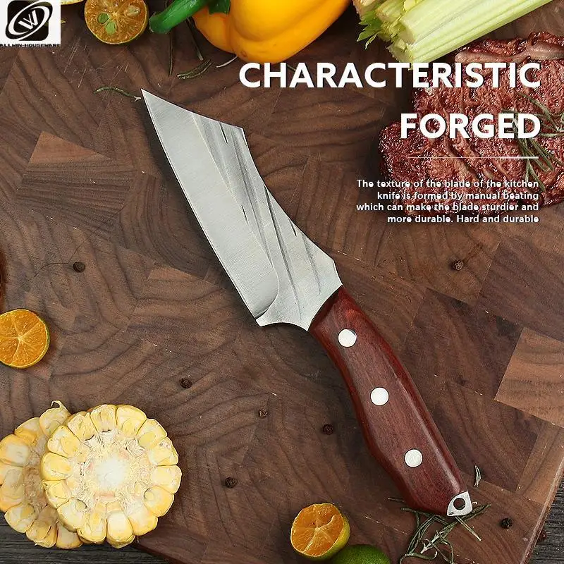 4-INCH-cleaver-chef-knife-4CR13-Hunting-knife-Stainless-Steel-Japanese ...