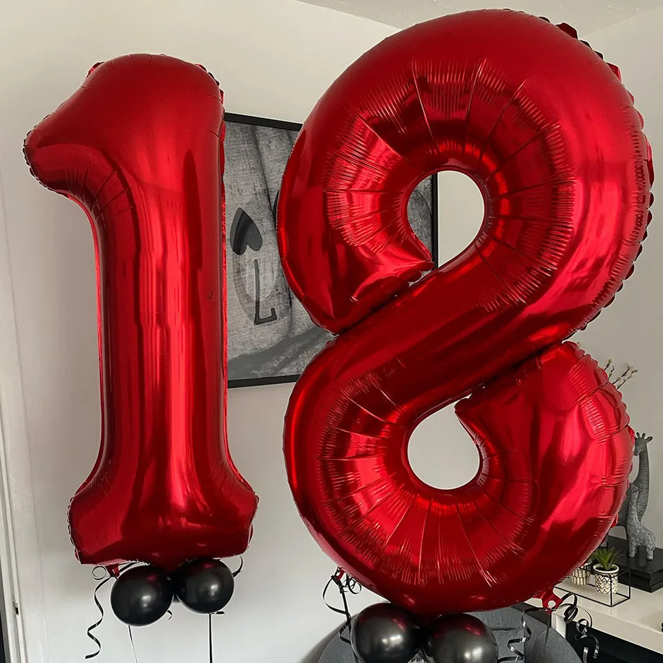 29 Balloon Numbers Number 98 Balloons 32 Inch Digital Balloon Alphabet ...