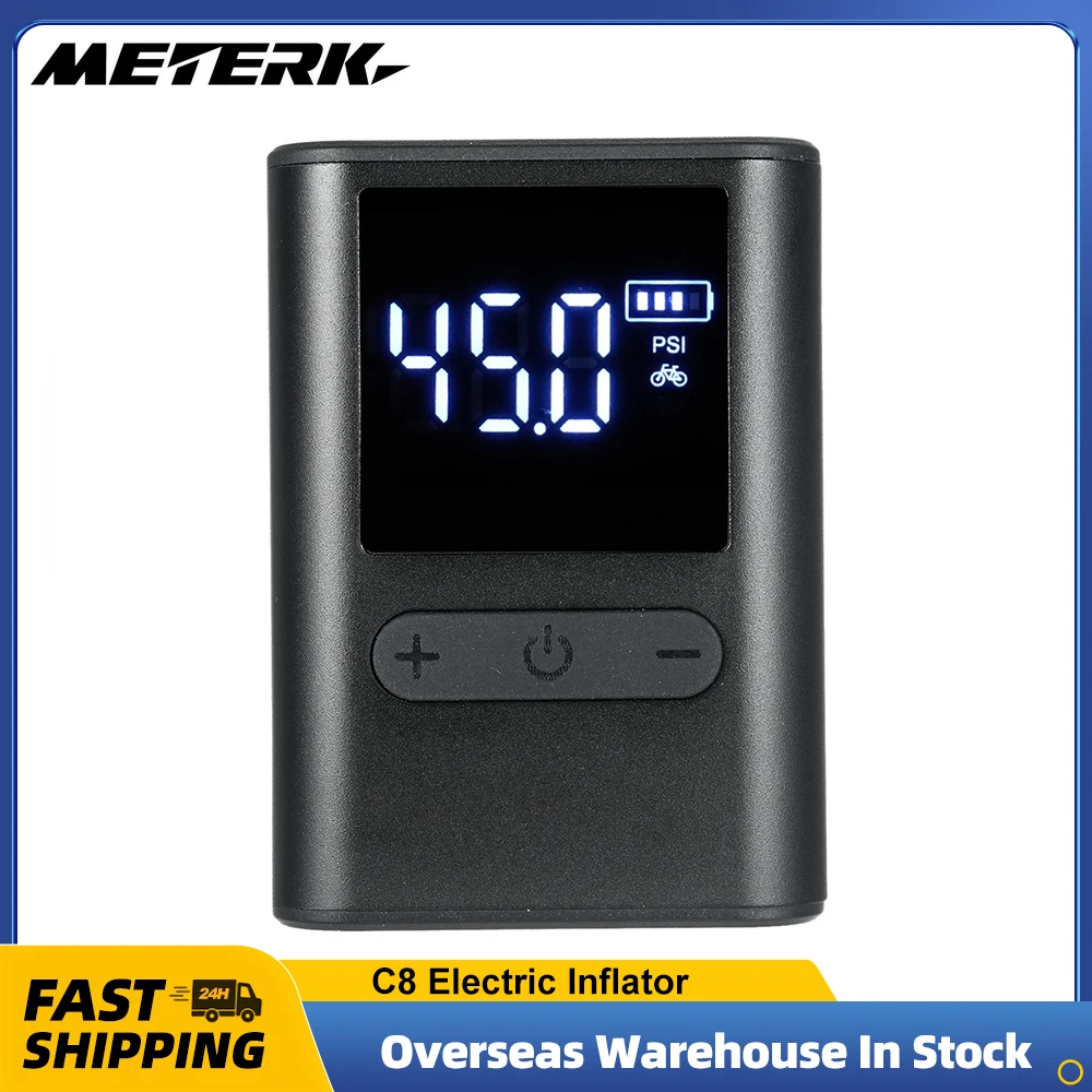 Portable-Tire-Inflator-Air-Pump-Electric-Bicycle-Pump-100PSI-High ...