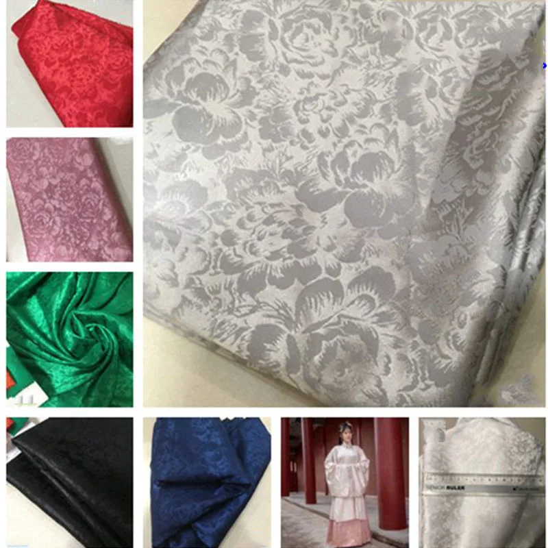 Tela-Jacquard-por-metro-para-vestidos-Cheongsam-Hanfu-costura-Floral-drapeado-sedoso-textil ...