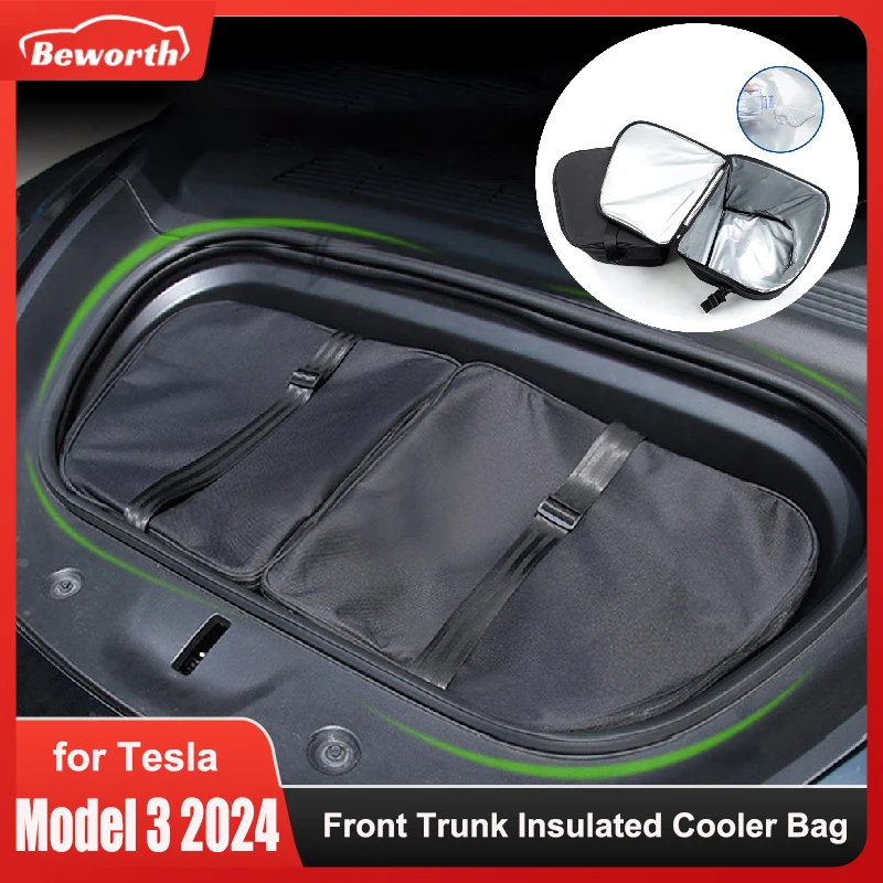 For-Tesla-New-Model-3-Highland-2024-Frunk-Cooler-Organizer-Insulation ...