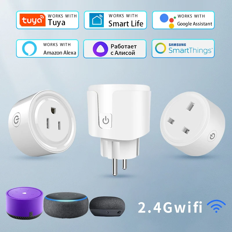 EU-UK-US-Plug-Wifi-Smart-Socket-Alexa-Tuya-Plug-Electrical-Outlets-16A ...