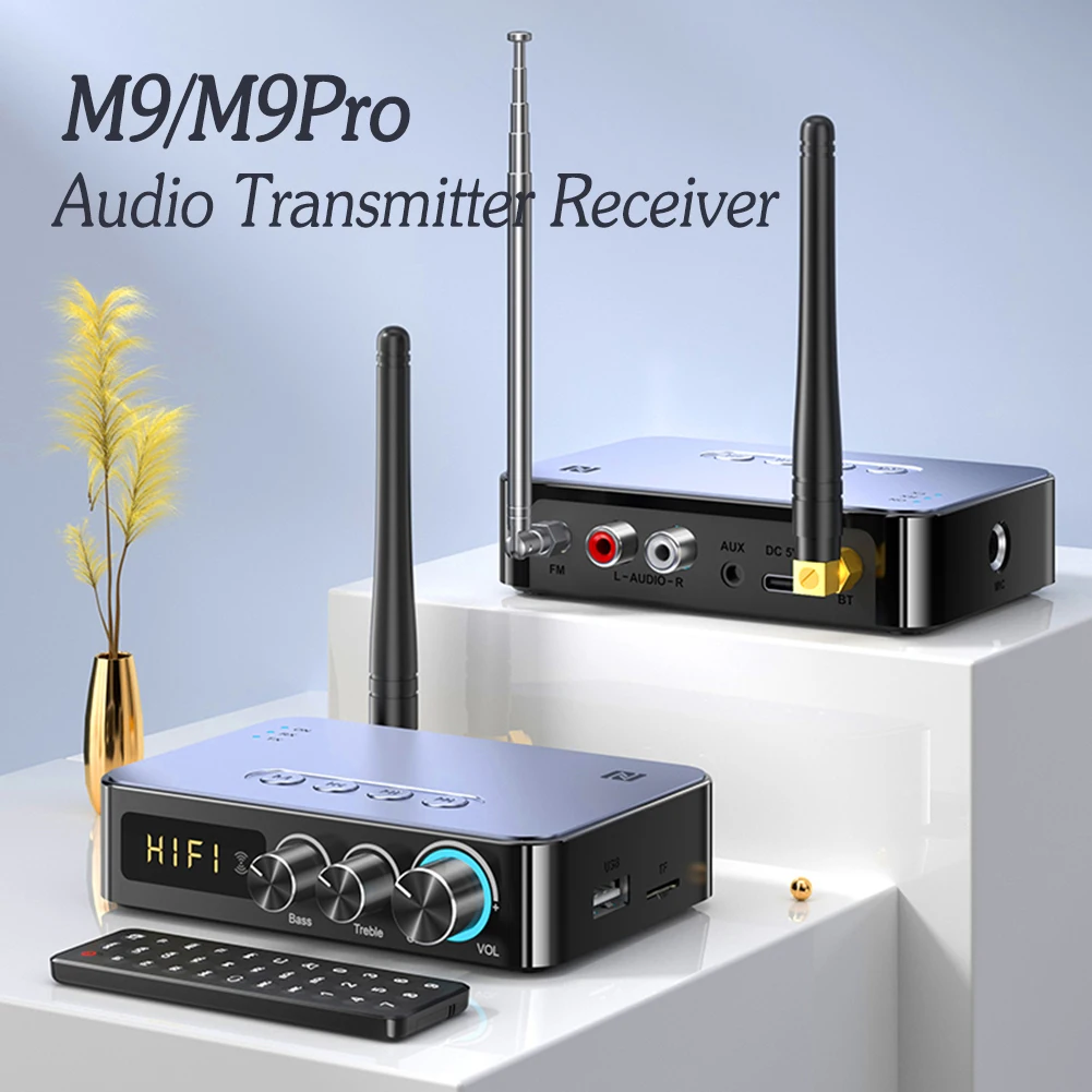 Transmisor-y-receptor-de-Audio-M9-M9Pro-adaptador-de-m-sica-inal-mbrico ...