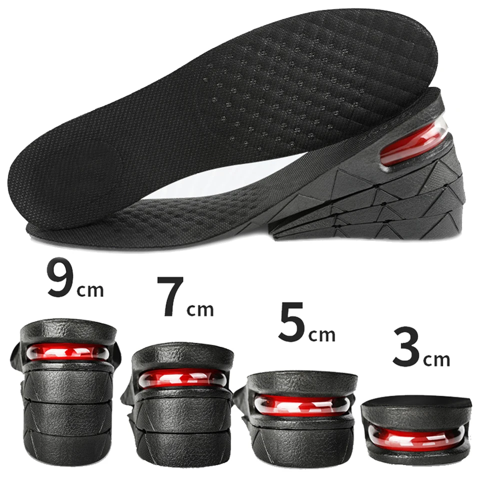 1pair 3-9cm Invisible Height Increase Insole Cushion Height Adjustable ...