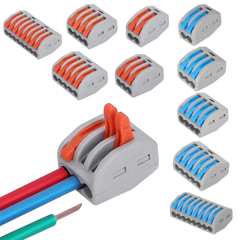 Bloco-de-terminais-Quick-Wire-Fast-Connector-Conector-de-fia-o-pequena ...