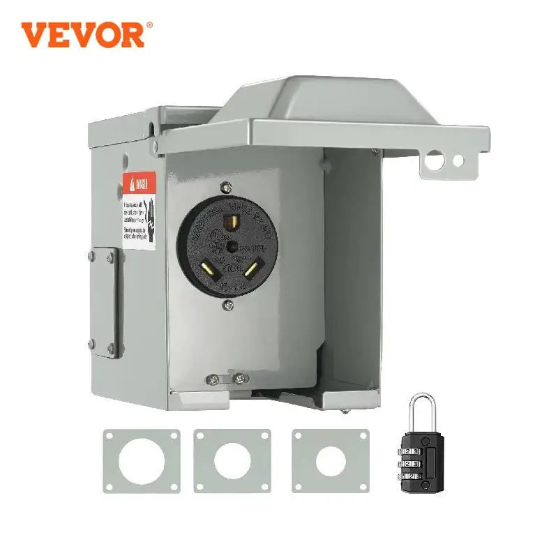 VEVOR-30A-50A-RV-Power-Outlet-Box-Heavy-Duty-Iron-Casing-with ...
