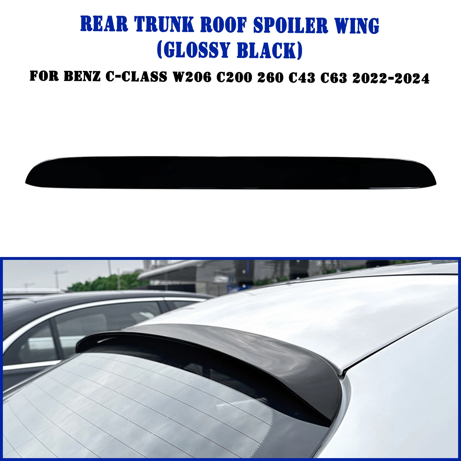For Mercedes Benz C Class W206 C200 C260 C43 C63 AMG 2022-2024 Rear ...
