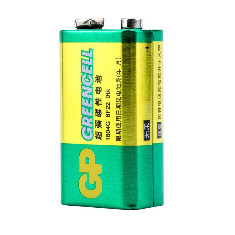 GP-Battery-10pcs-9-volt-6F22-1604G-Batteries-200mAh-Carbon-Dry-Cell-9v ...