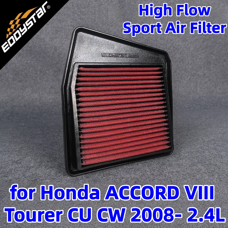 High Flow Sport Air Filter for Honda ACCORD VIII Tourer CU CW 2008- 2 ...