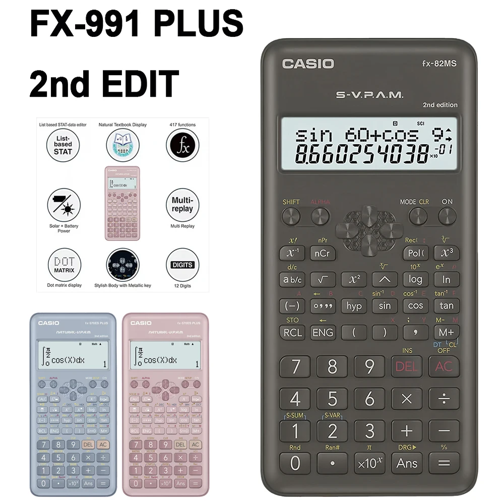 Calculadora-Cient-fica-Solar-FX-991ES-PLUS-FX-82MS-calculadora ...