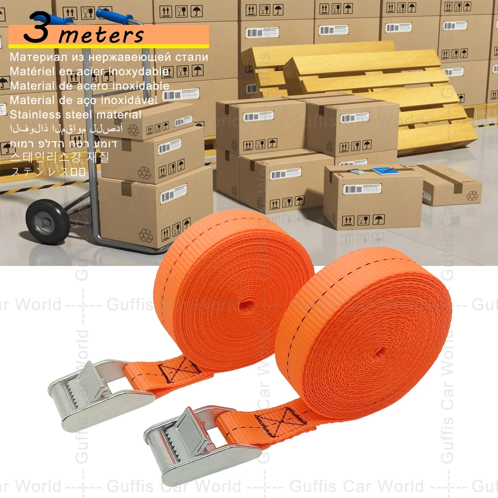 3-meters-Cargo-Straps-with-Stainless-Steel-Buckle-For-Car-Roof-Rack ...