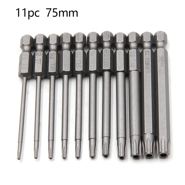 50-75-100mm Hollow Plum Blossom Extended S2 Bit Hexagon Handle ...