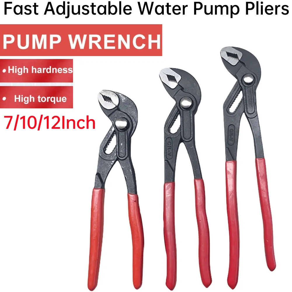7-10-12-Inch-Soft-Grip-Waterpump-Pliers-Multifunctional-Universal-Home ...