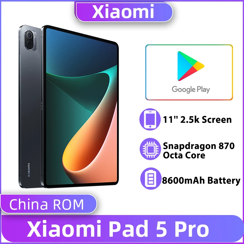 Xiaomi tablet 5 pro mi almofada 5 pro 6gb 128gb/256gb snapdragon 870 ...