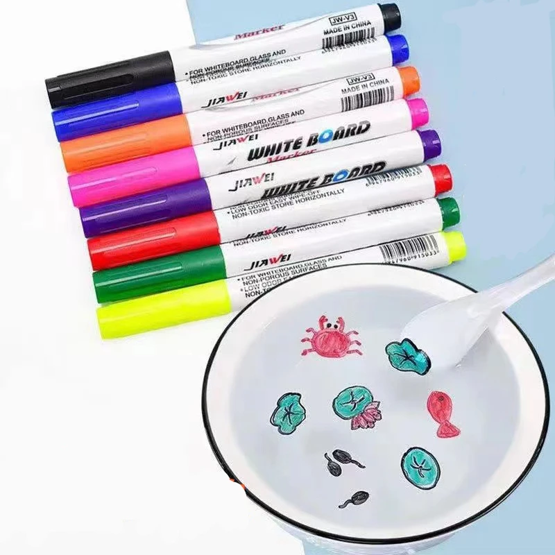 4/8/12Pcs Eau Magique Peinture Stylo Flottant Doodle Marqueurs de ...