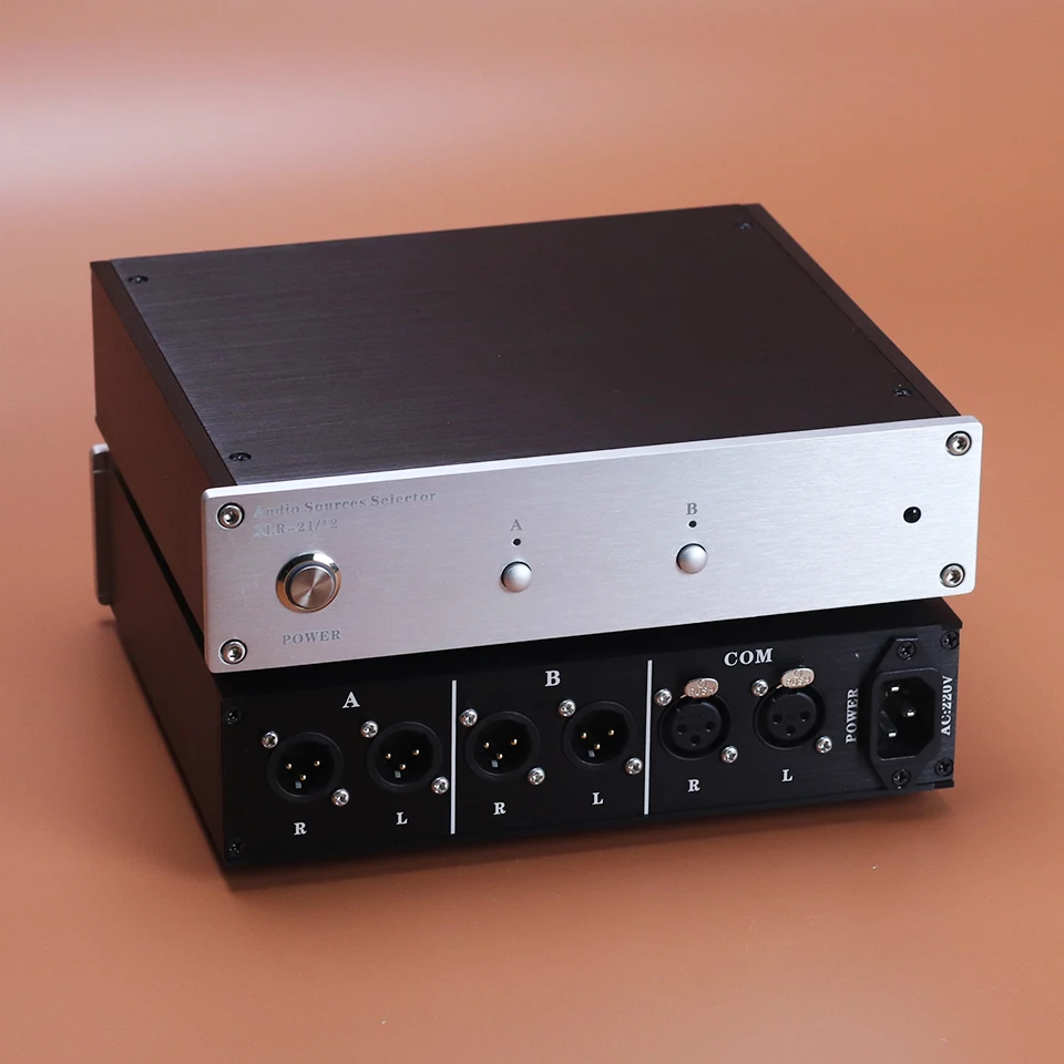 HIFI-audio-switch-two-channel-XLR-balanced-audio-signal-selector-power ...