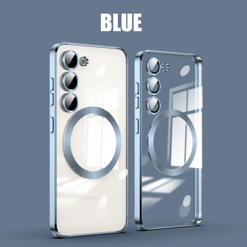 Magnetic-Transparent-Shell-Case-For-Samsung-Galaxy-S23Plus-S23-Ultra ...