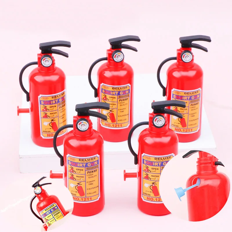 10Pcs Mini Fire Extinguisher Shape Water Guns Outdoor Summer Beach Toys ...