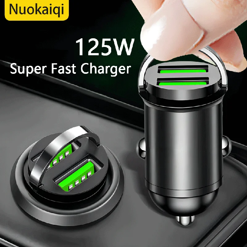 Mini-Hidden-Car-Charger-125W-Super-Fast-Charging-Vehicle-Cigarette ...