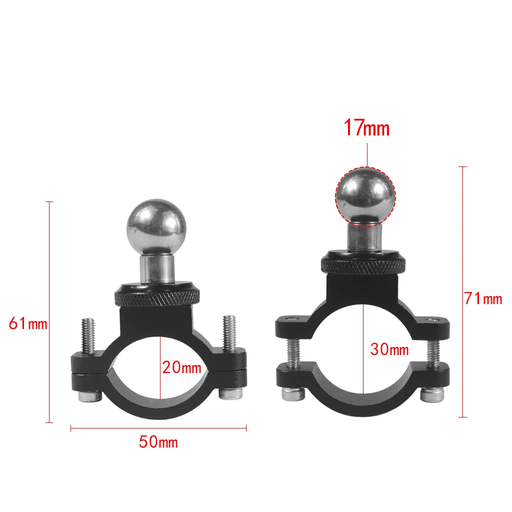 1x-17-20-25mm-Stainless-Steel-Ball-Aluminum-Alloy-Motorcycle-Handlebar ...