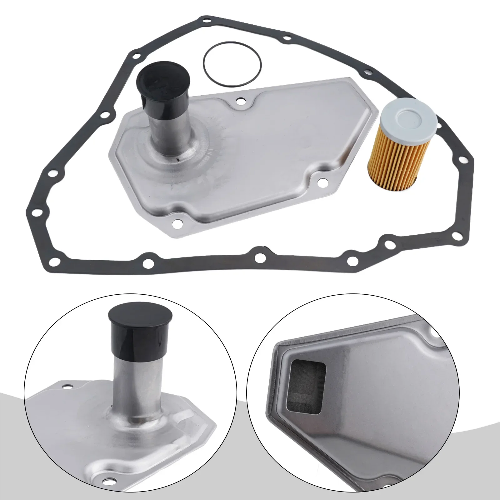 For-NISSAN-JF015E-CVT-Transmission-Oil-Filter-W-Pan-Gasket-OEM-Number ...
