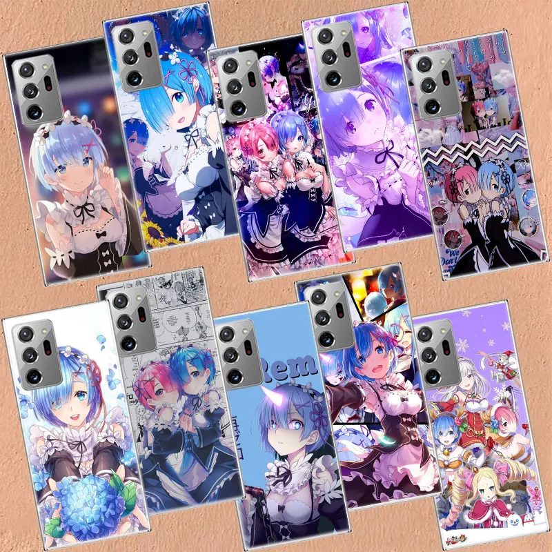 Anime-ReZERO-Ram-Rem-Phone-Case-For-Galaxy-S8-A05S-A02S-A12-A22-A32-A42 ...