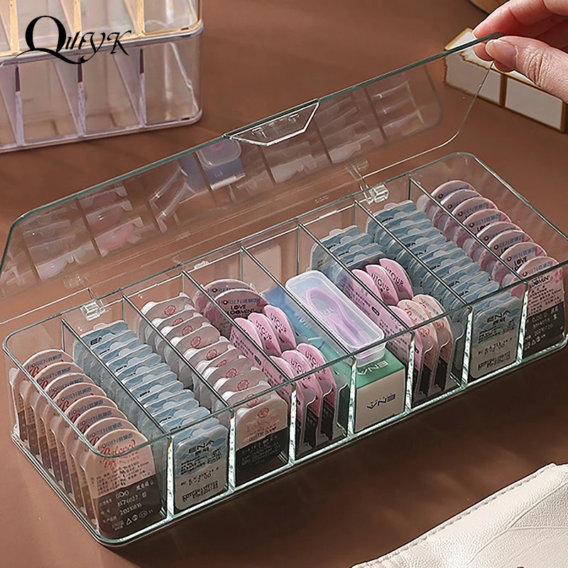 Dustproof-Contacts-Storage-Box-Transparent-with-Cover-Disposable ...
