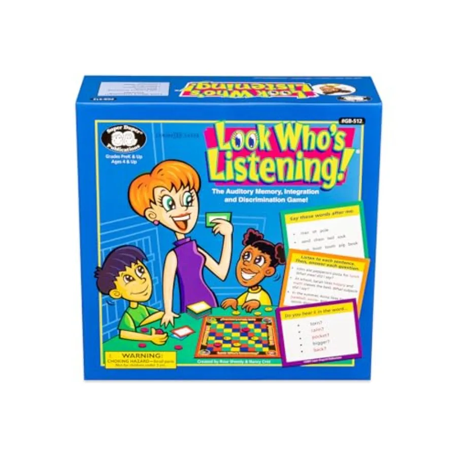 Look Who's Listening Auditory Memory Board Game: Educational Learning ...