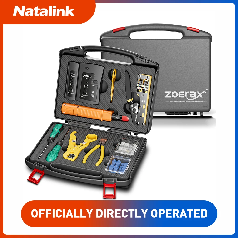 Natalink RJ45 CAT6 Crimping Tool Kit with All-in-One Crimper Cable ...