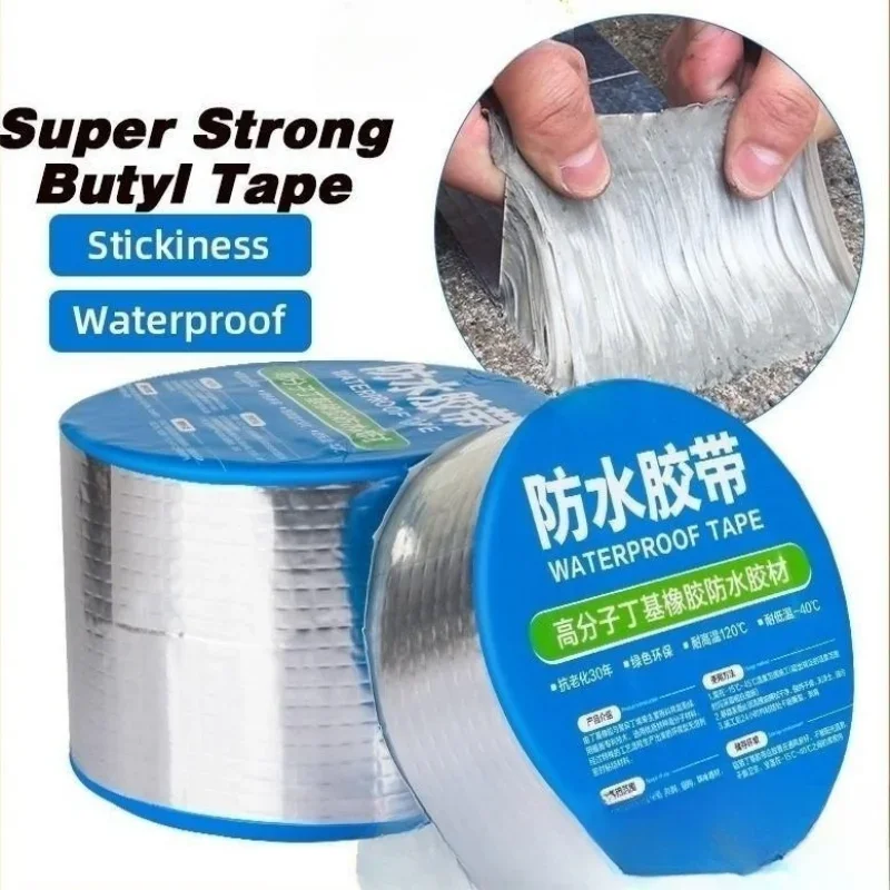 Waterproof-Tape-Aluminium-Foil-Adhesive-Tape-Crack-Repair-Anti-Leakage ...