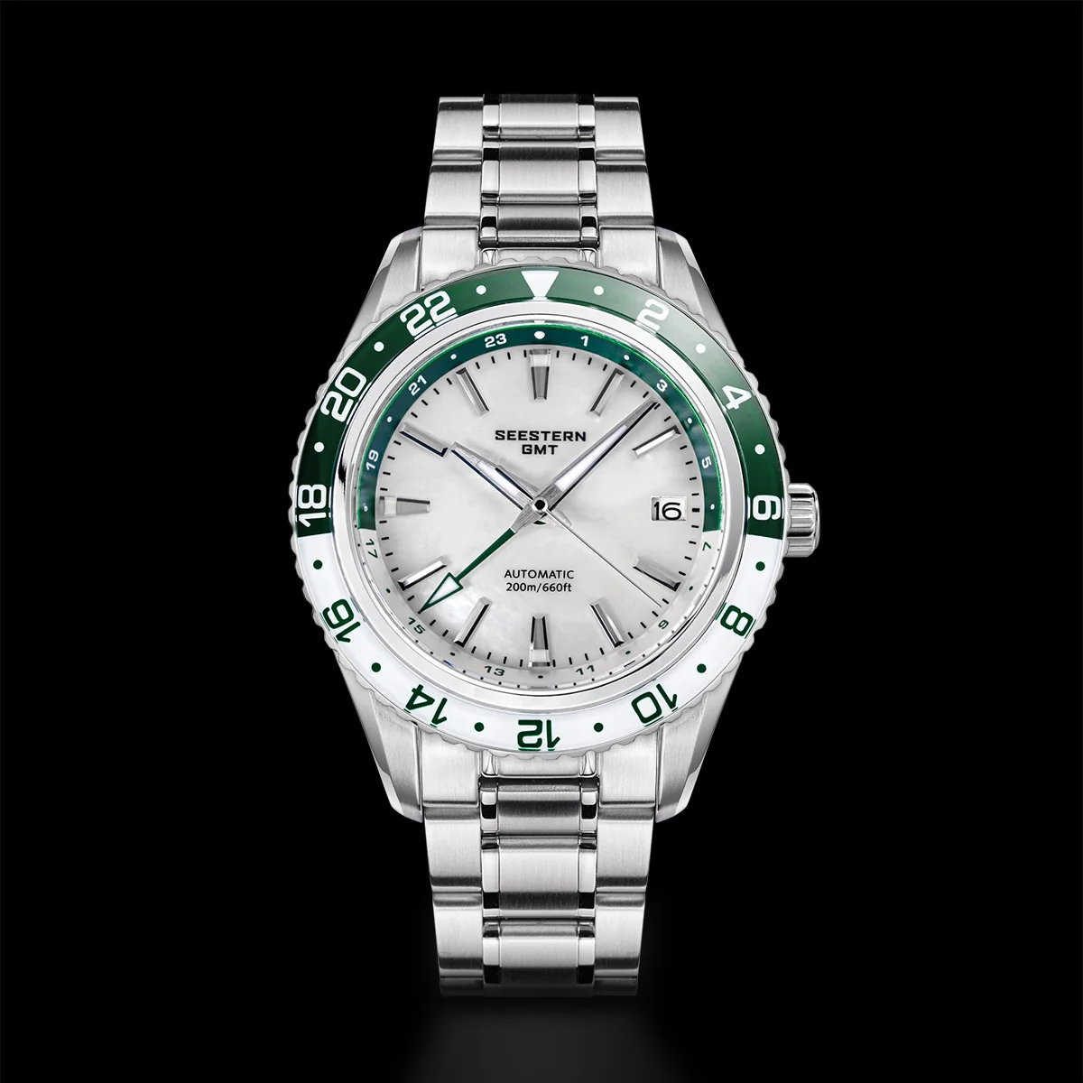 New GMT Automatic Mechanical Men Waterproof WristWatches Diving Japan ...
