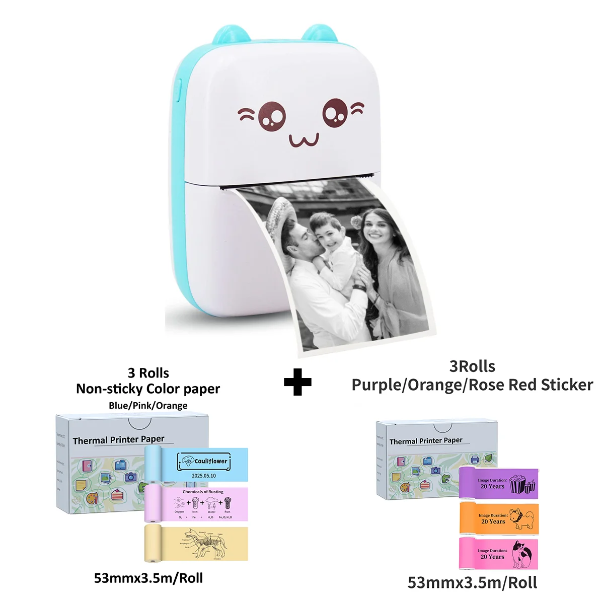 Mini-Printer-Paper-Sticker-Paper-Thermal-Printer-for-Study-Notes ...