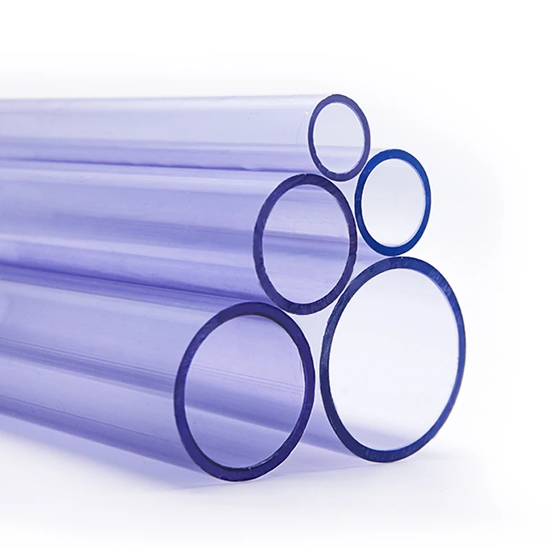 UPVC şeffaf sert boru plastik boru PVC balık tankı uzunluğu 50cm 2 adet ...