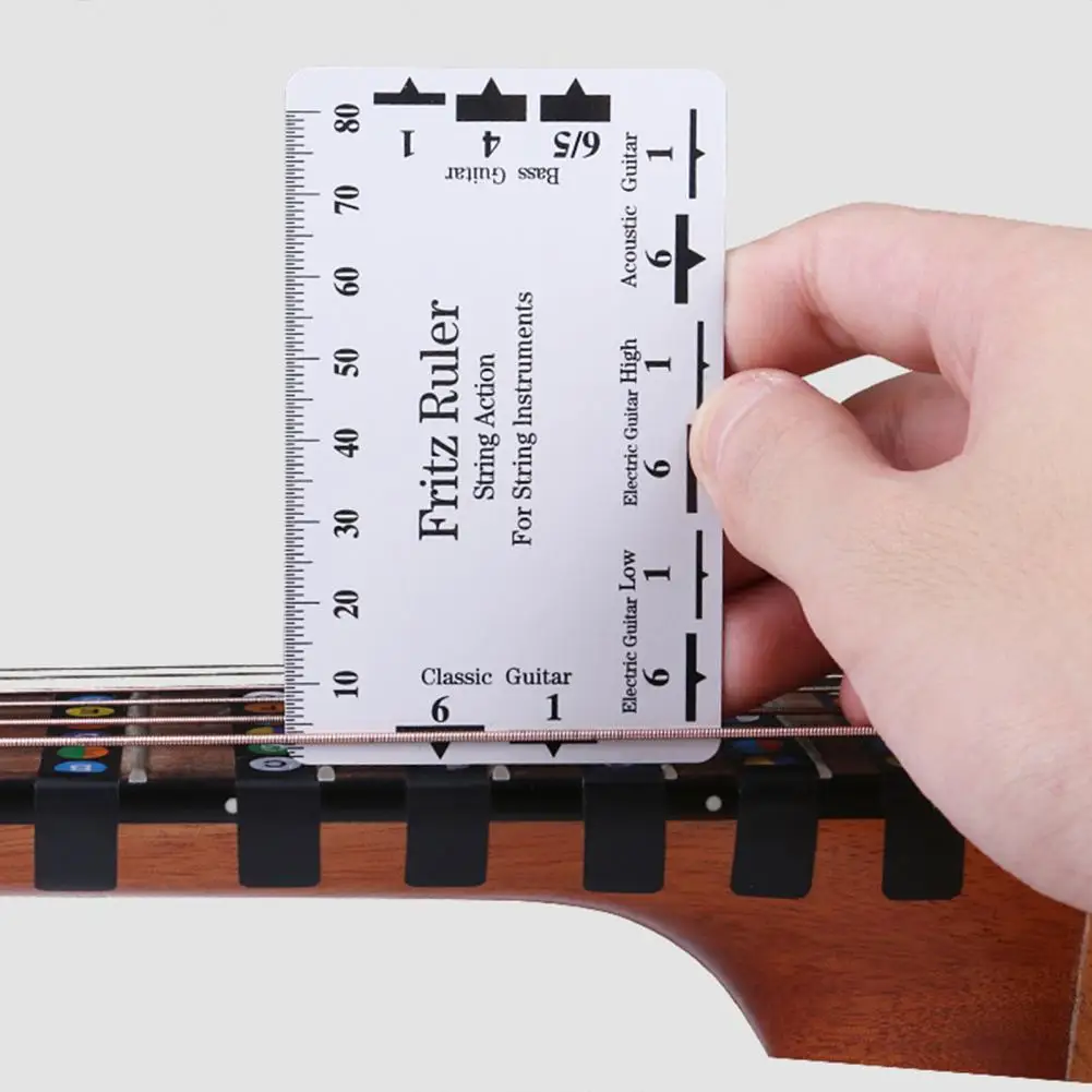 Guitar-Neck-Ruler-for-Guitar-Accurate-String-Action-Ruler-Portable-PVC ...