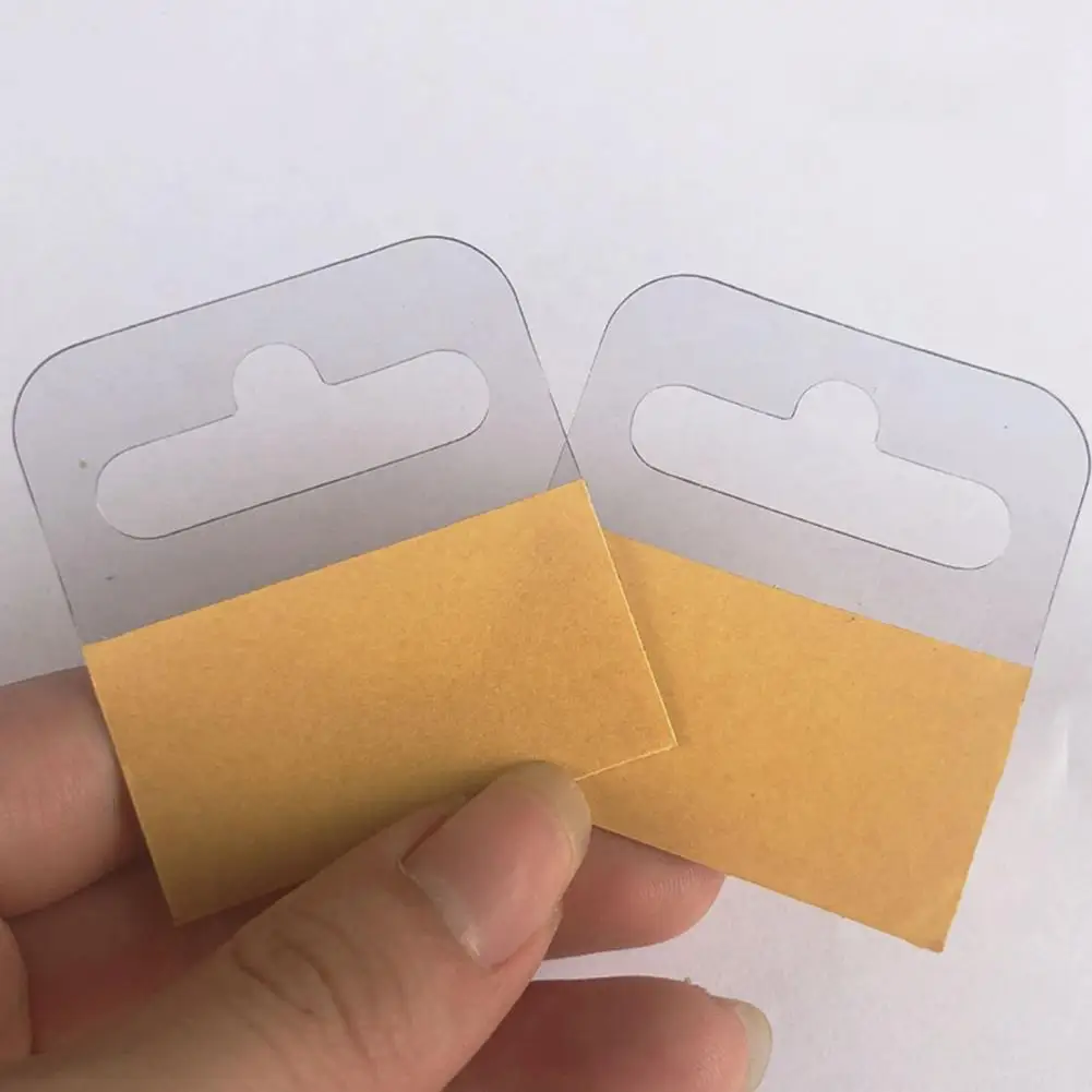 100pcs-PVC-Slot-Hole-Adhesive-Hang-Tabs-Tags-Hook-Merchandise-Package ...