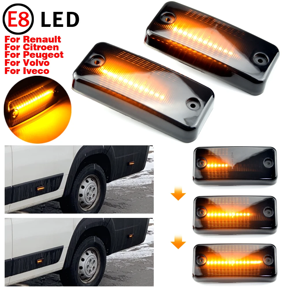 Dynamic-Signal-Lamp-LED-Side-Marker-Light-For-Iveco-Fiat-Ducato-Citroen ...