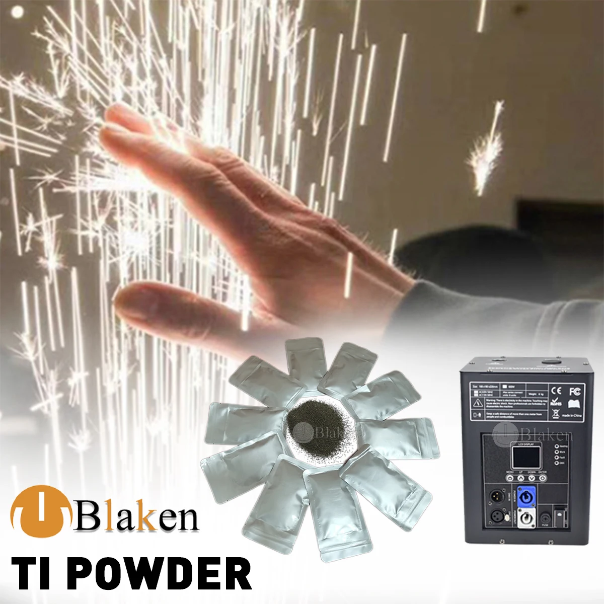 50-bags-Sparkler-Ti-Powder-100g-indoor-outdoor-Cold-Spark-Machine ...