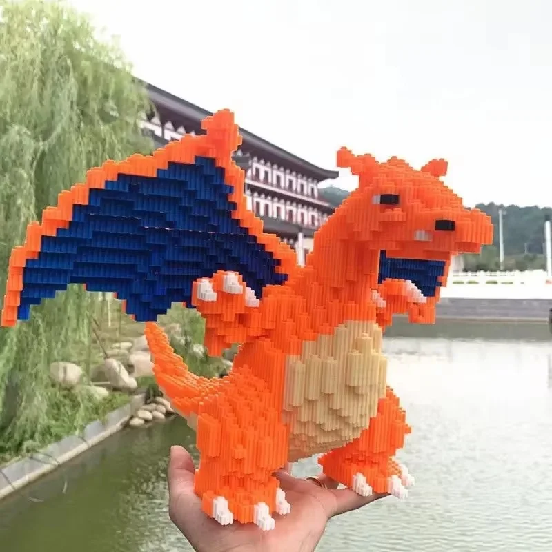 Pokemon-fire-breathing-Dragon-Building-Blocks-modelo-de-bloques-de ...