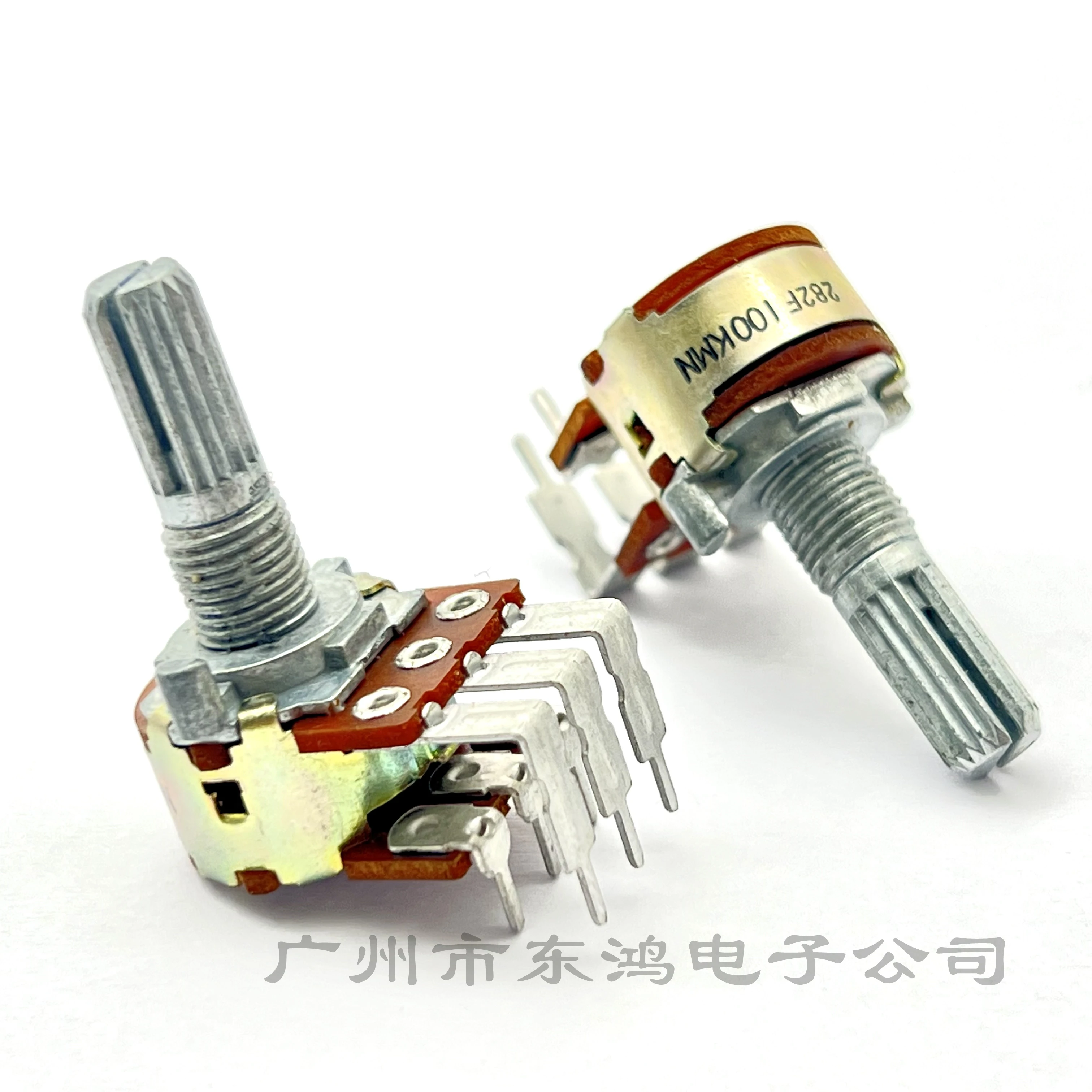 1 Pcs Taiwan Fd 16 Type Dual Potentiometer Mn100k With Center ...