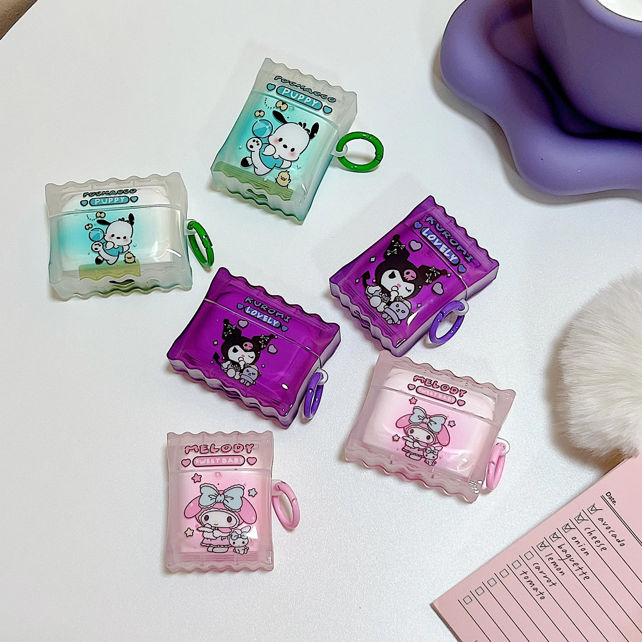 Case Airpod Pro 4 Kuromi | Airpods Pro Sanrio Case | Air Pods 2 Case ...