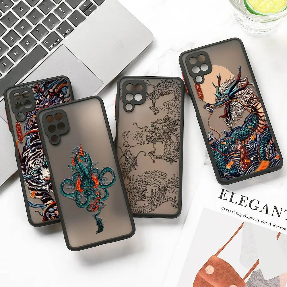 Luxury-Dragon-Tiger-Pattern-Coque-For-Samsung-A50-A30-S-A20-A70-A7 ...
