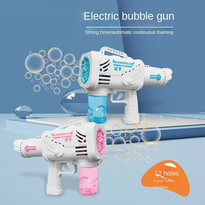 Children-s-electric-bubble-machine-rocket-launcher-bubble-gun ...