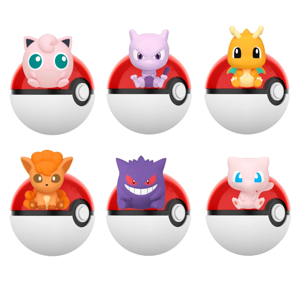 Pokemon Anime Blind BOX Poke Ball Action Figures Gengar Mewtwo Mini Mew ...